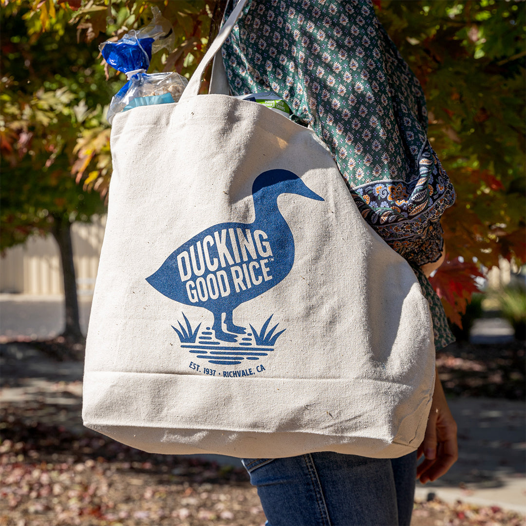 Ducking Good Rice™ Tote Bag – Lundberg Family Farms