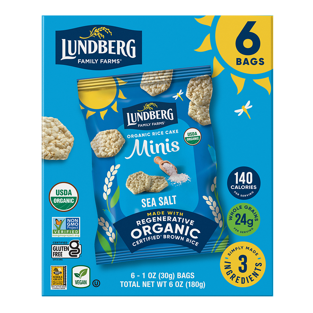 Organic Rice Cake Minis - Sea Salt - Products | Lundberg Family Farms