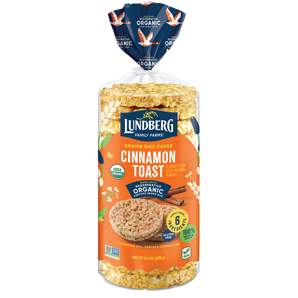 Organic Cinnamon Toast Rice Cakes - Products | Lundberg Family Farms