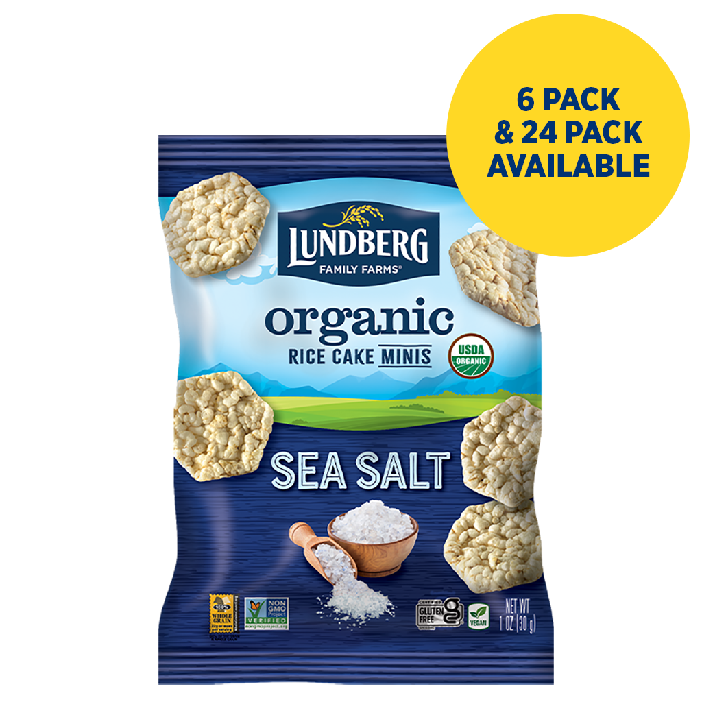 Organic Rice Cake Minis - Sea Salt - Products | Lundberg Family Farms