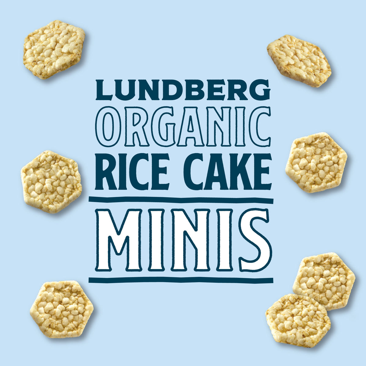 Organic Rice Cake Minis - White Cheddar - Products | Lundberg Family Farms