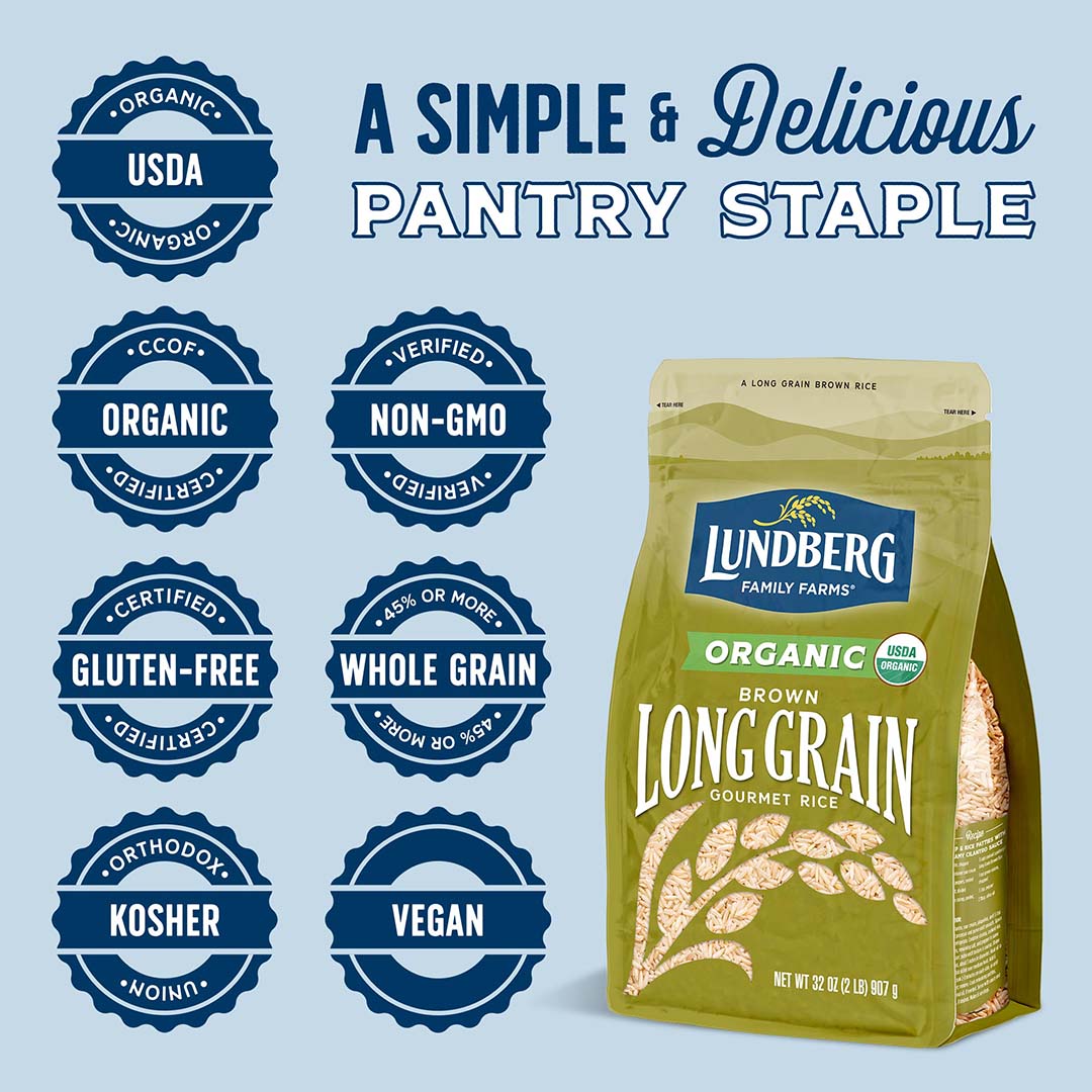 Organic Long Grain Brown Rice - Products | Lundberg Family Farms