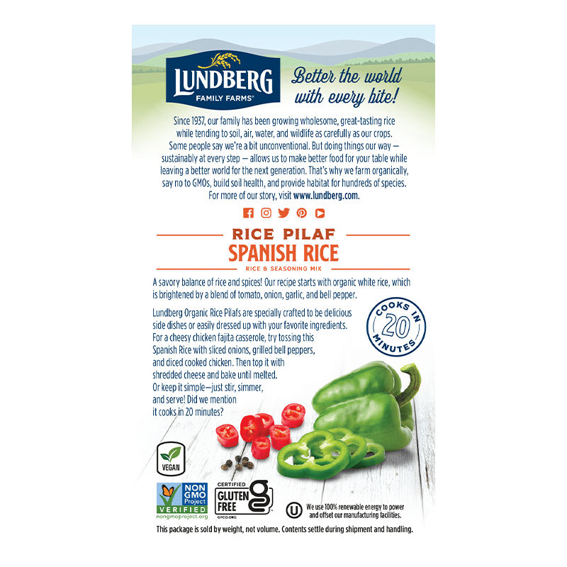 Spanish Style Rice - Products | Lundberg Family Farms